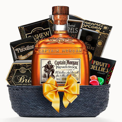 Send Captain Morgan Rum Gift Basket Online!